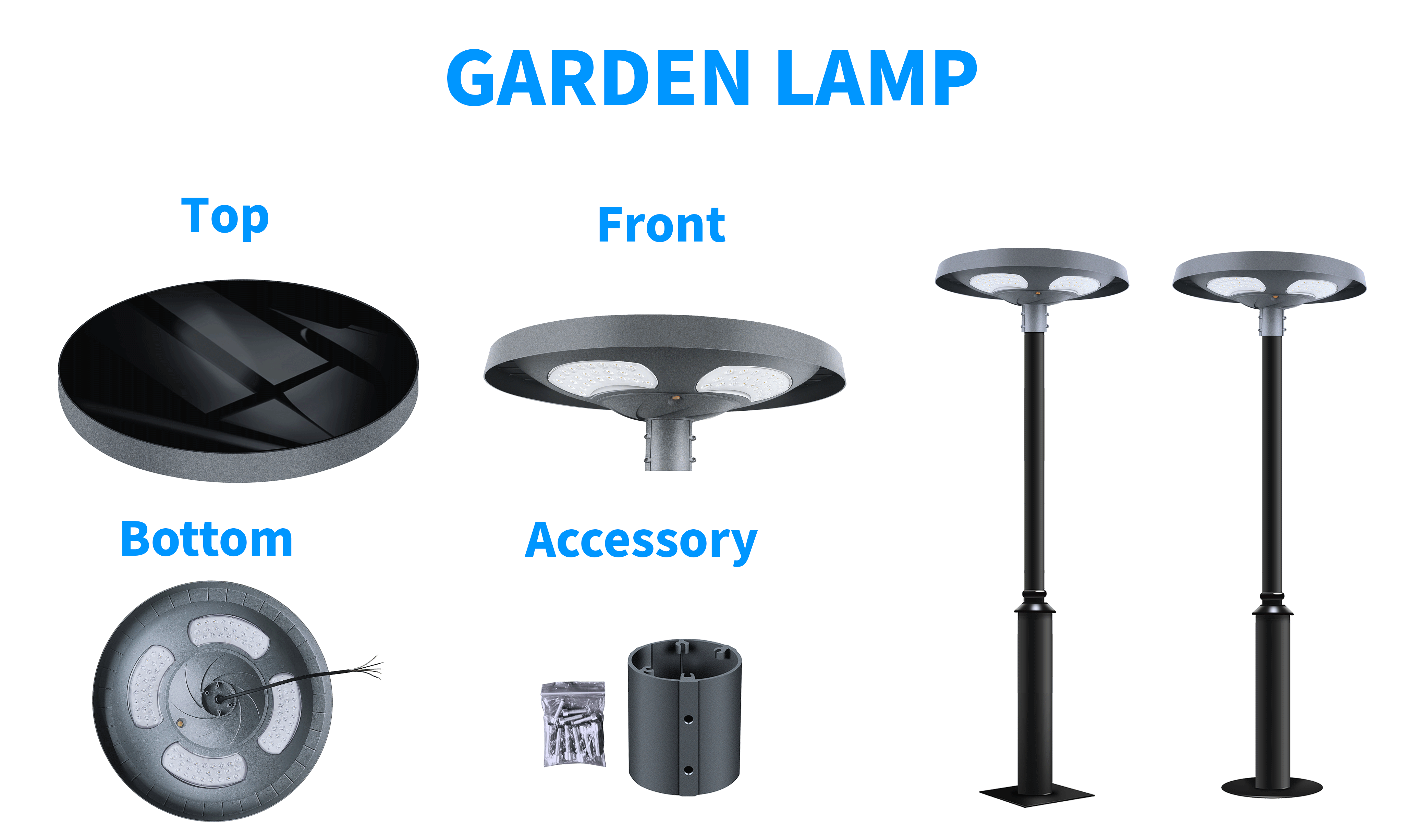 LED Garden Light – 60W 9000lm (150lm/W) – 4000K Neutral White – IP66 ...